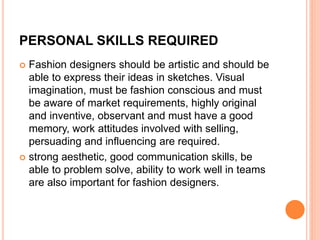Career in Fashion designing | PPTX