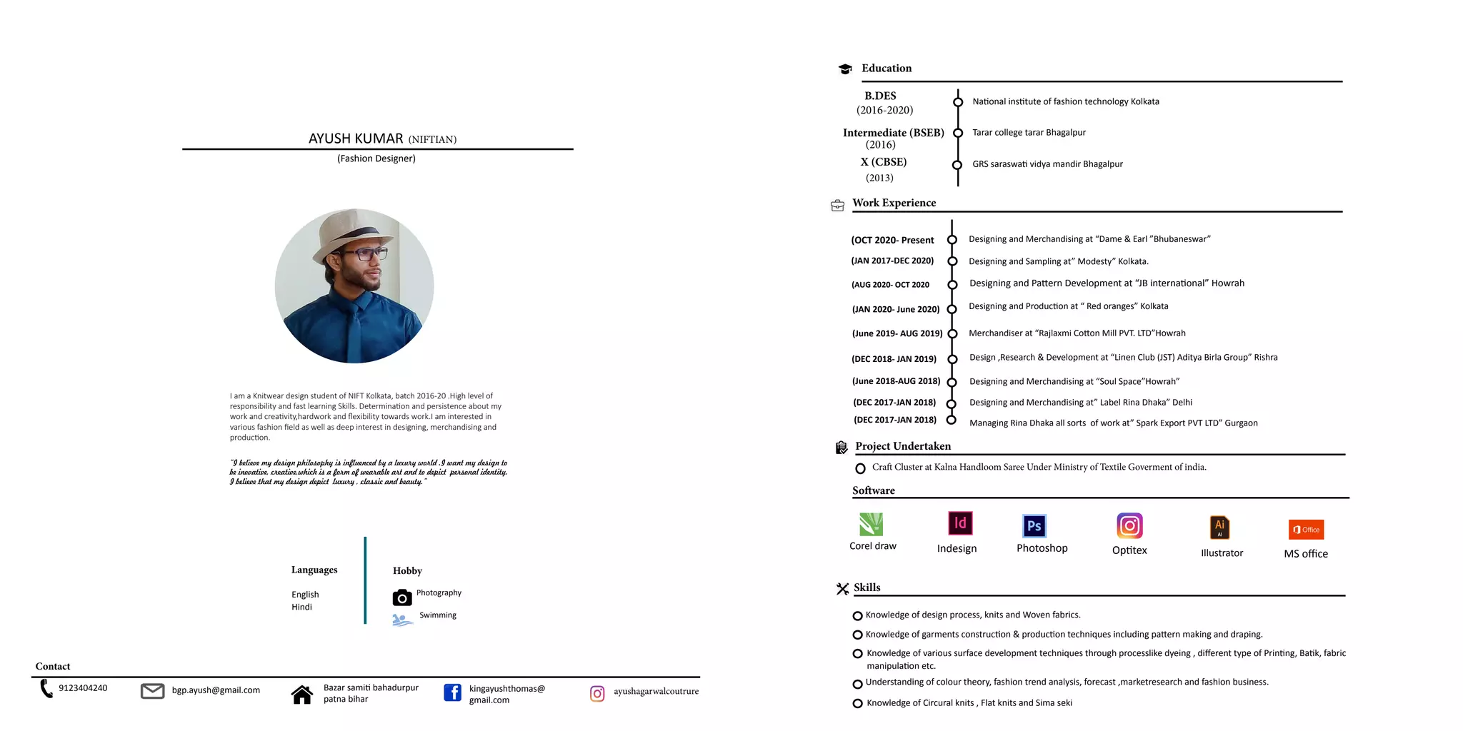 Fashion design portfolio | PDF