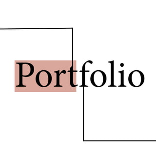 Fashion Portfolio Cover Page Design