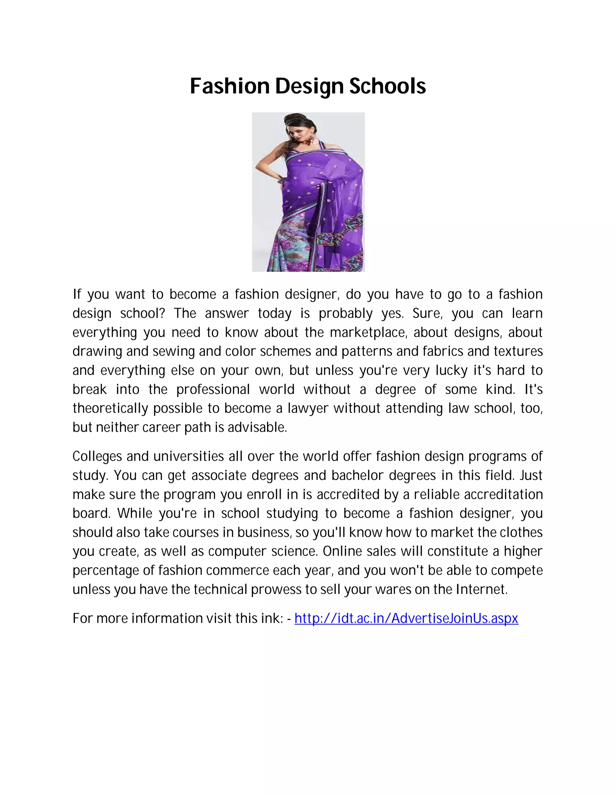 Fashion design schools | PDF