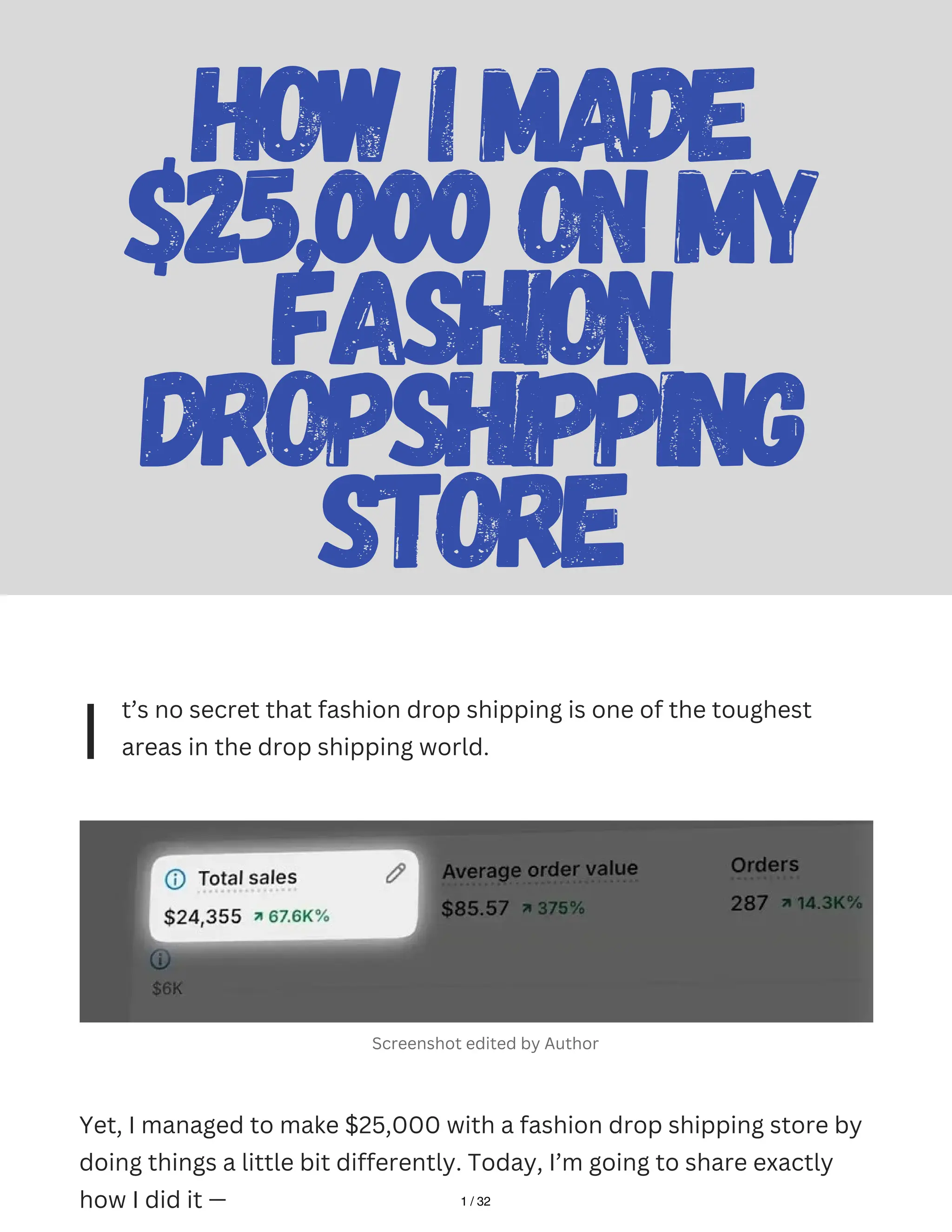 How I made $25,000 on my Fashion dropshipping store 2026.pdf