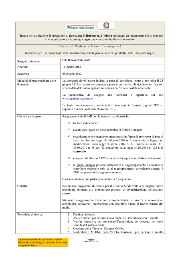 Fashion e Reti d'Impresa - C.Pignatari - Scheda di sintesi distretto ...