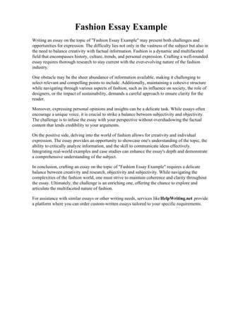 Fashion Essay Example.pdf