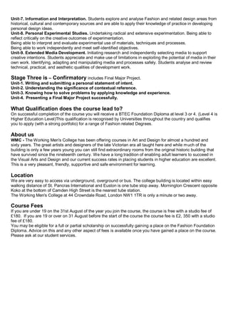 Fashion foundation diploma | PDF