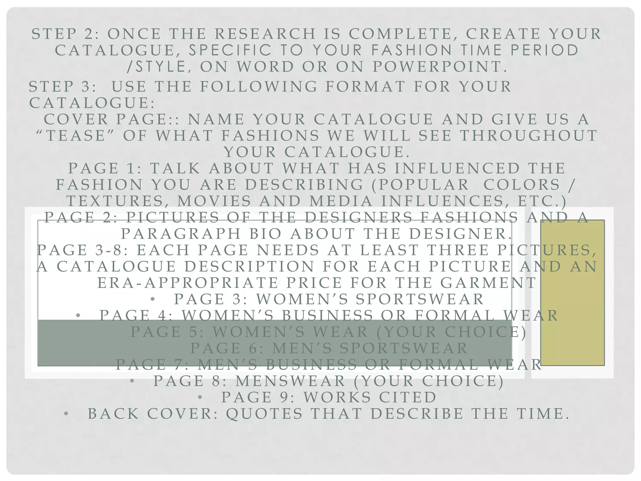 Fashion fundamentals webquest | PPTX