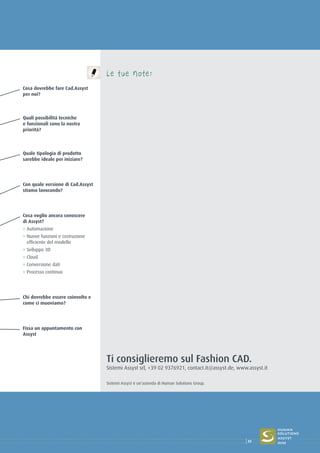 Fashion guide: CAD e CAD.Assyst | PDF