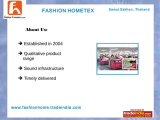 Fashion Hometex | PPT
