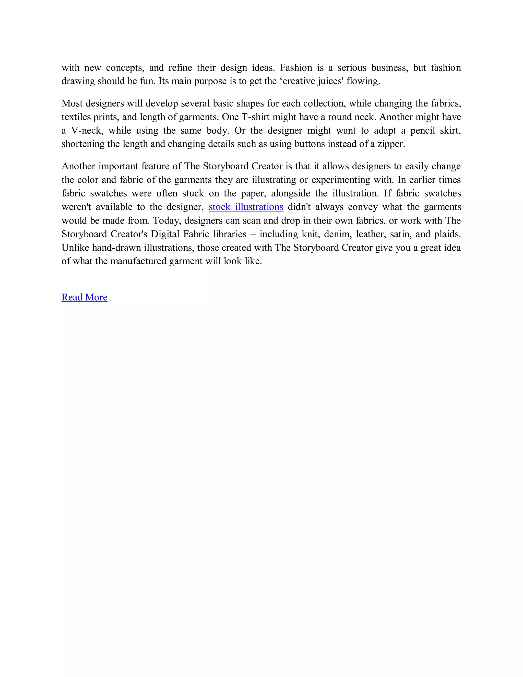 Fashion Illustration And Fashion Storyboards | PDF