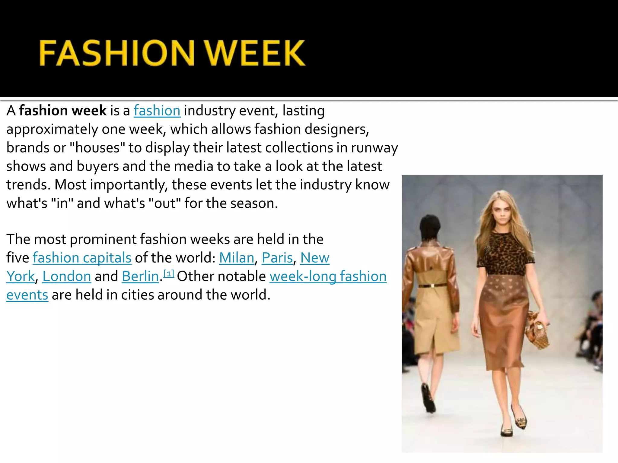 Fashion industry | PPT