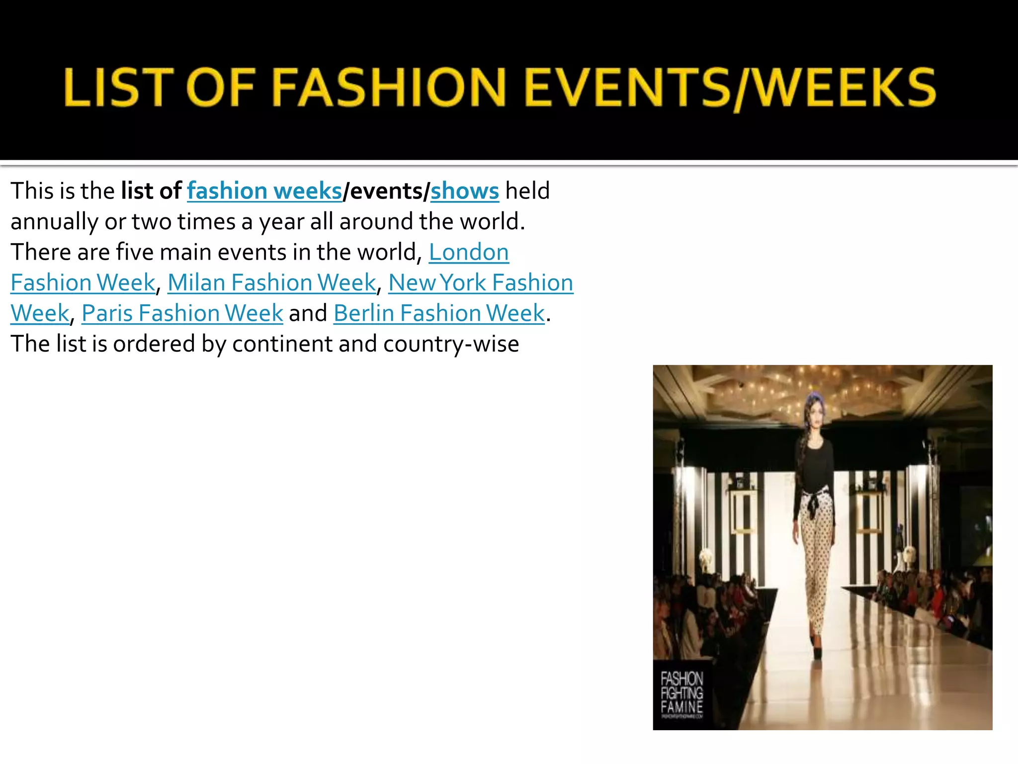 Fashion industry | PPT