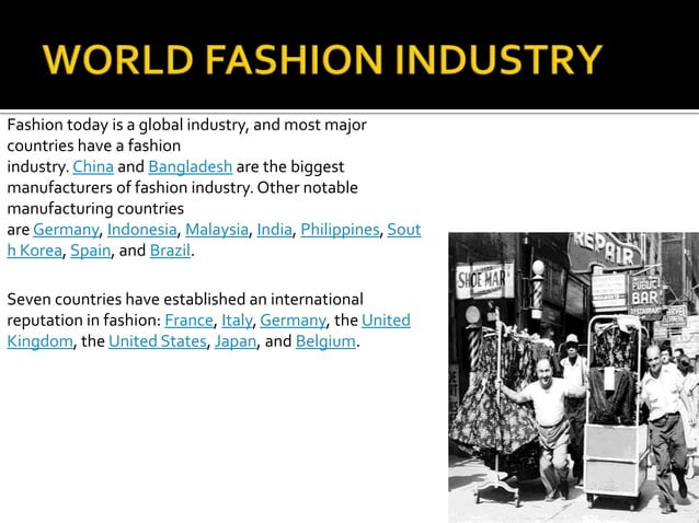 Fashion industry | PPT
