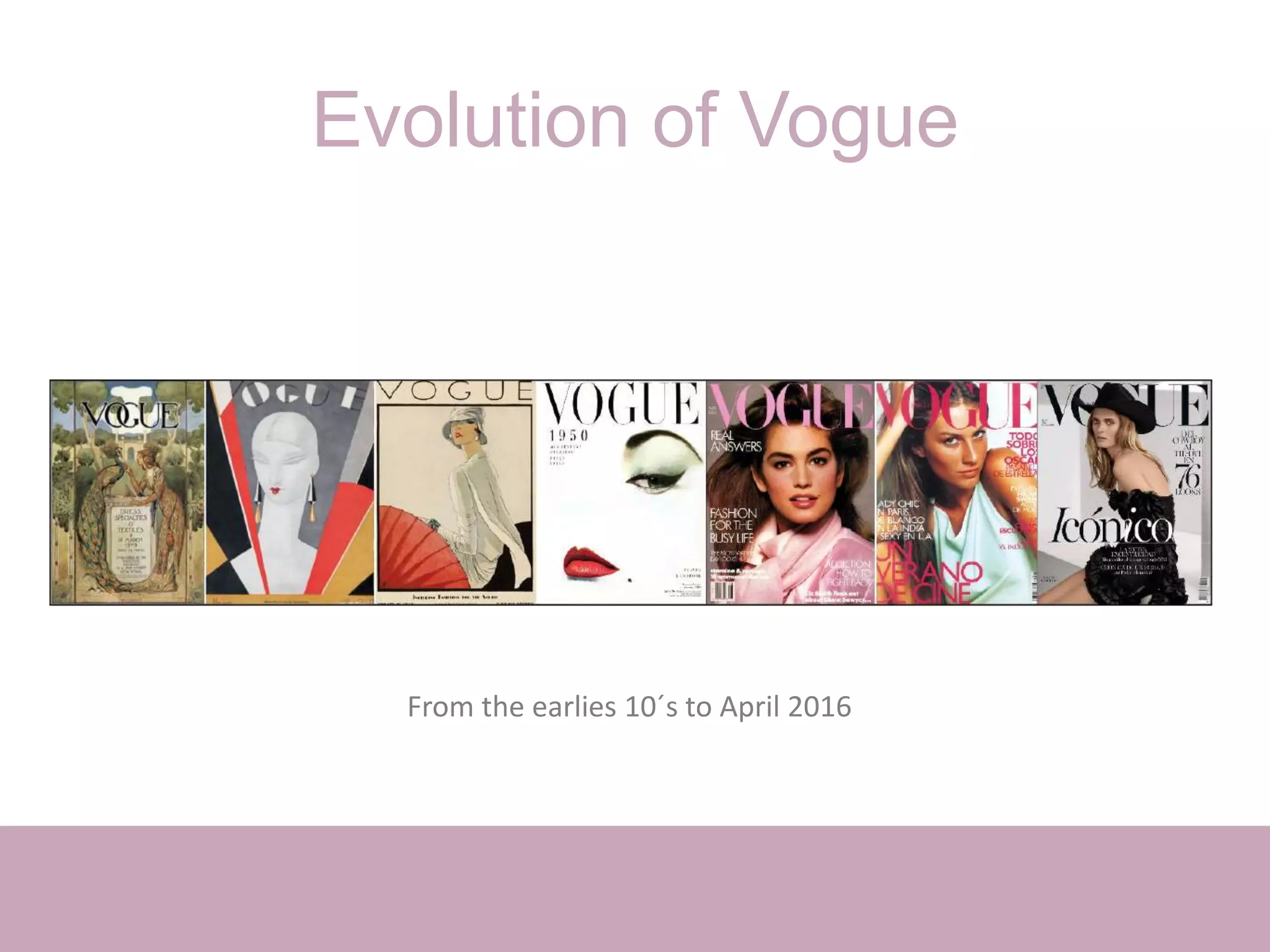 The Evolution of Fashion Magazines- VogueCase | PPTX