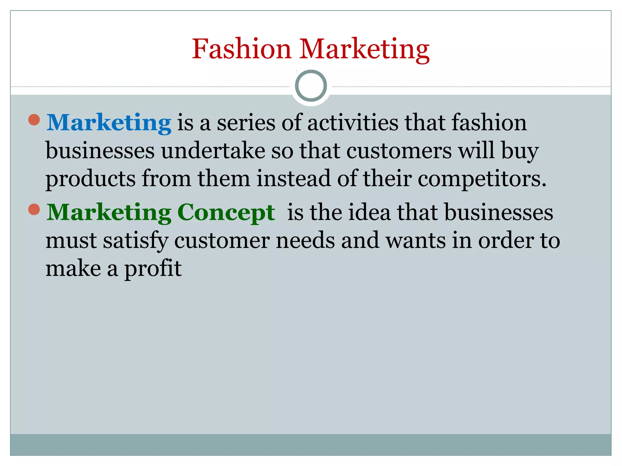 Fashion marketing | PPT