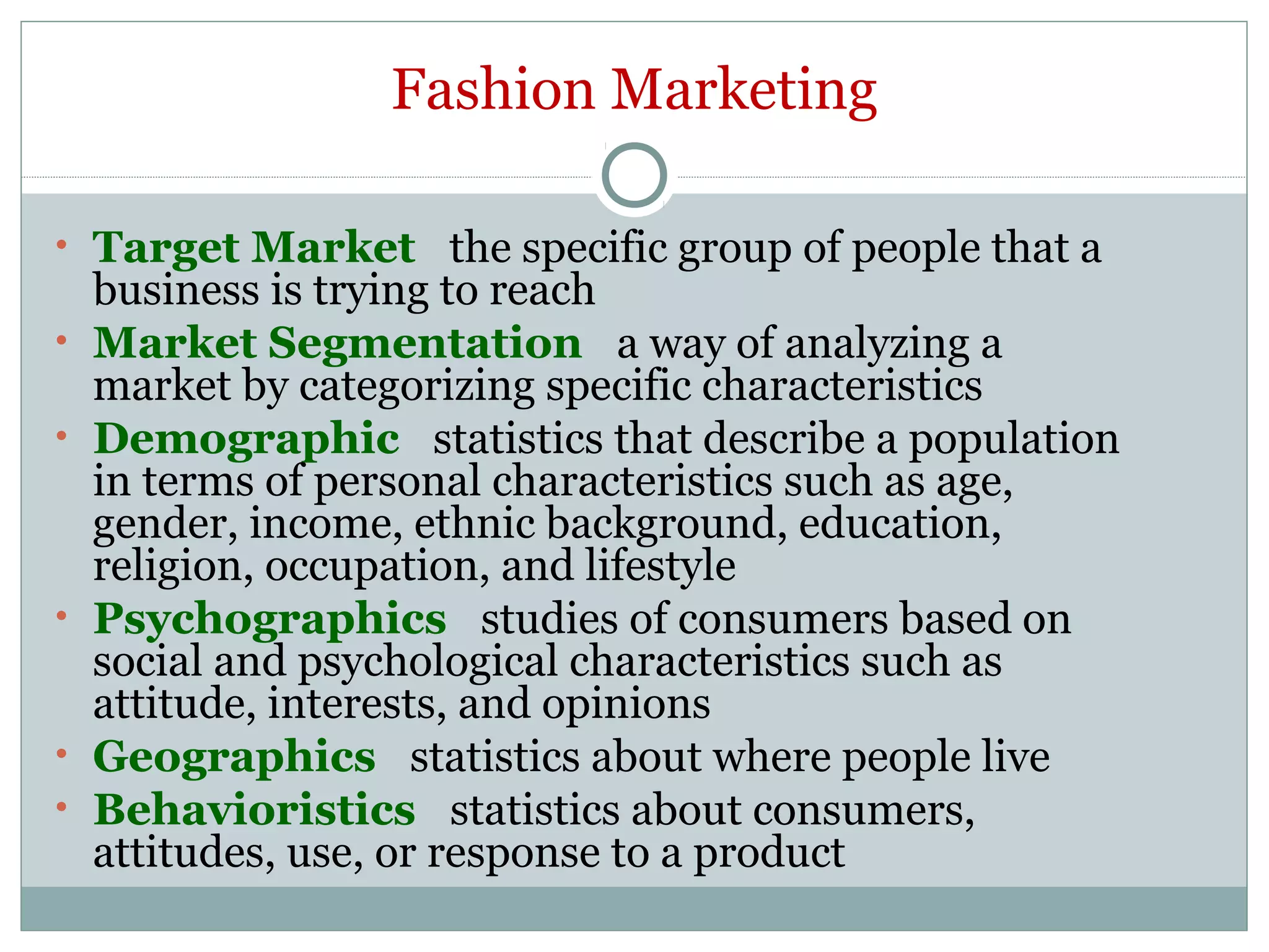 Fashion marketing | PPT