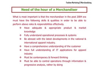 Roles & Responsibilities of Merchandiser in an Fashion industry | PDF