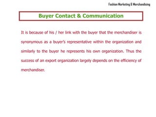 Roles & Responsibilities of Merchandiser in an Fashion industry | PDF