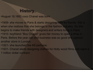 Fashion project chanel | PPT