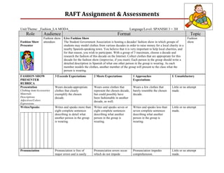 F ashion raft+template | DOC