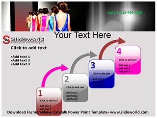 Fashion show catwalk powerpoint template | PPTX
