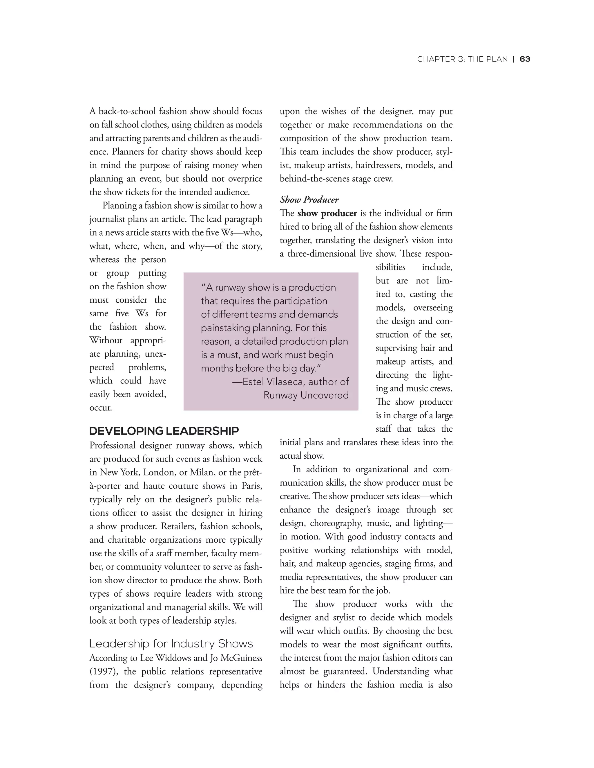 Fashion show production | PDF