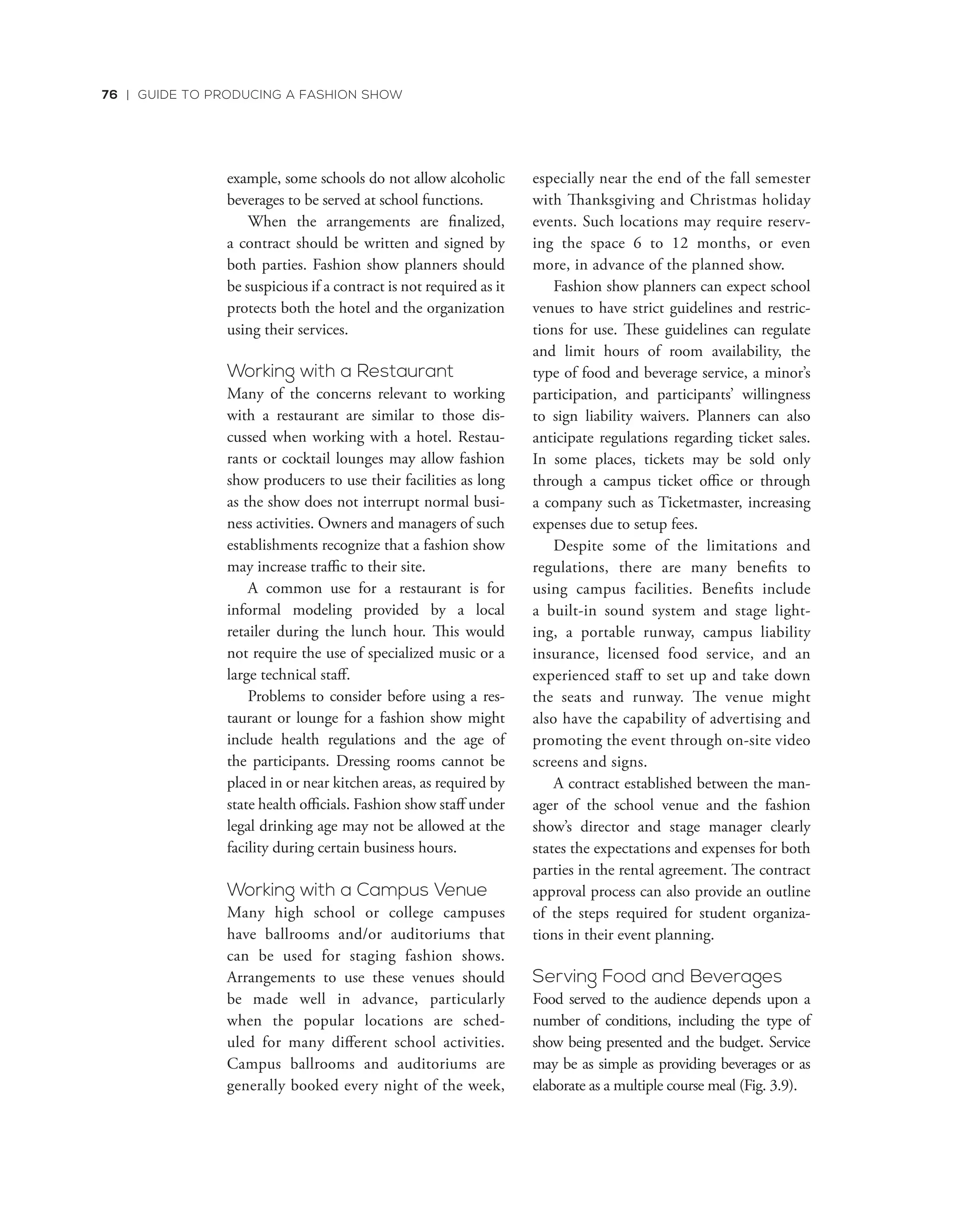 Fashion show production | PDF