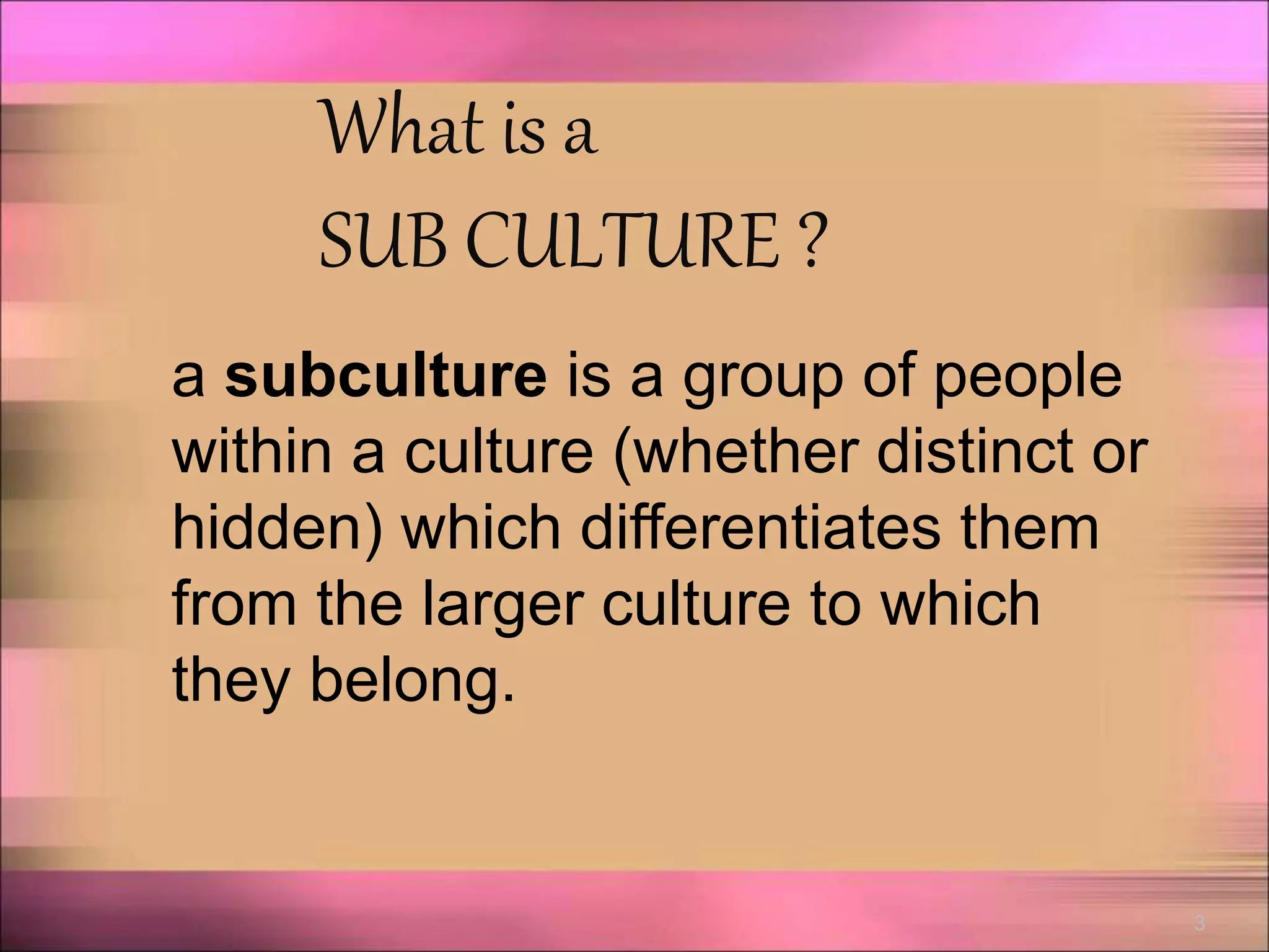 Fashion subcultures | PPTX