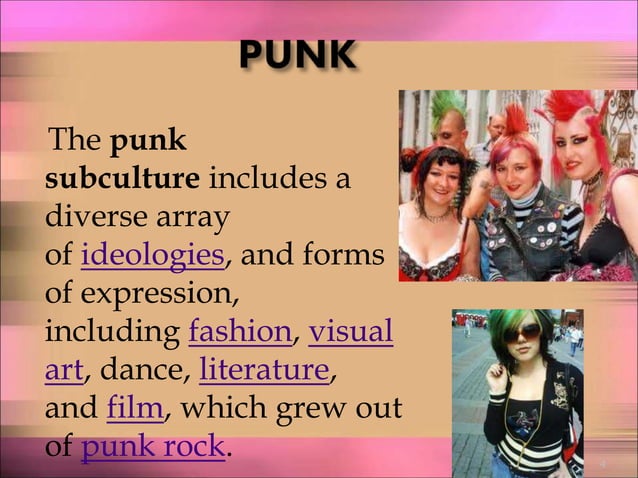 Fashion subcultures | PPTX