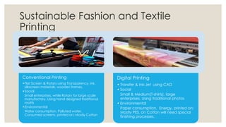 Fashion sustainability and textile printing | PDF