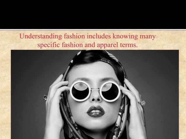 Fashion terminology | PPTX