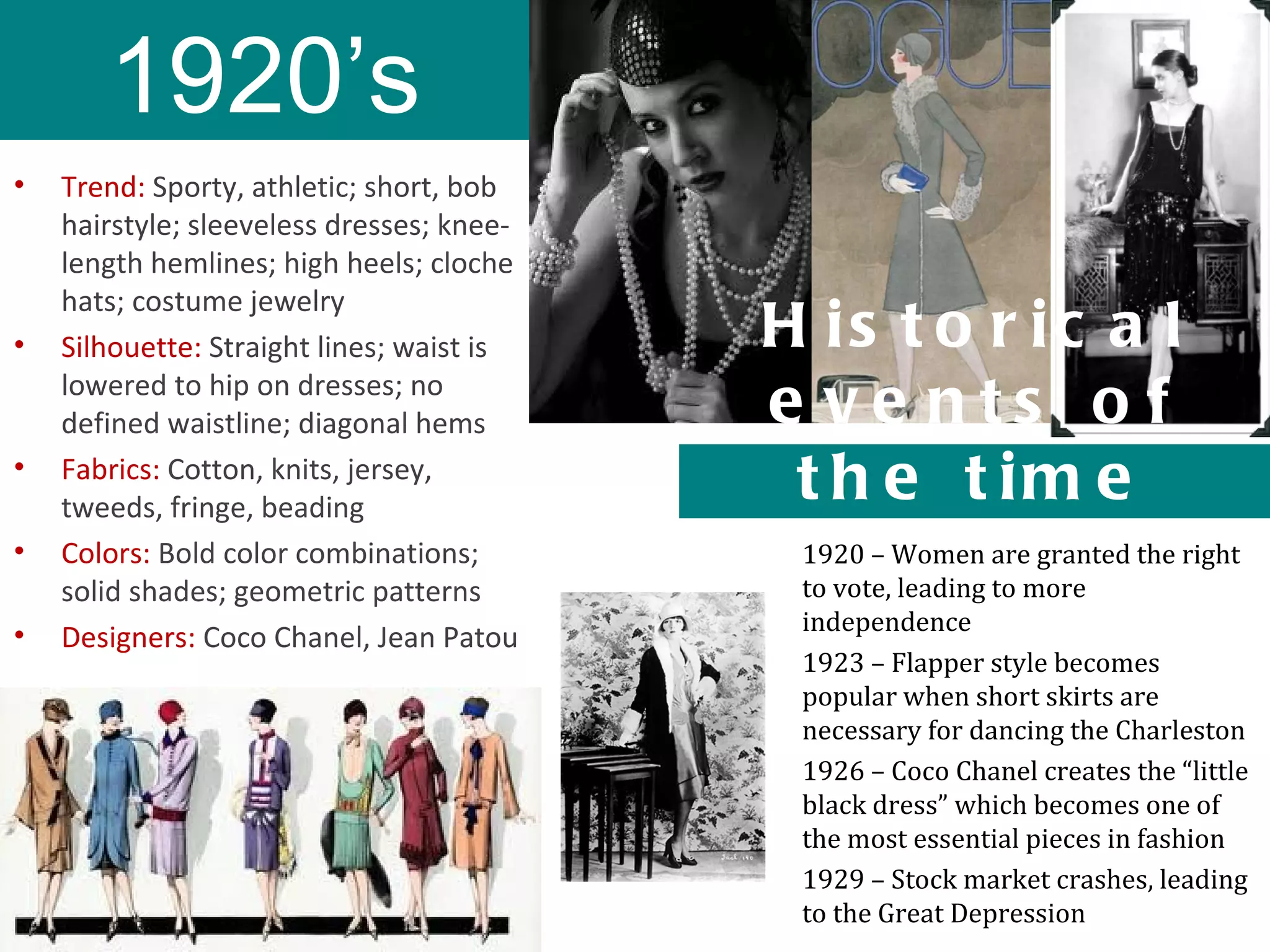 Fashion through the decades | PPT