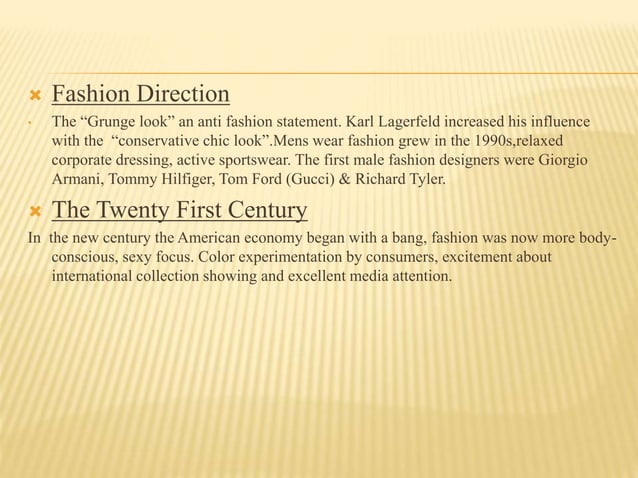 Fashion through years | PPT