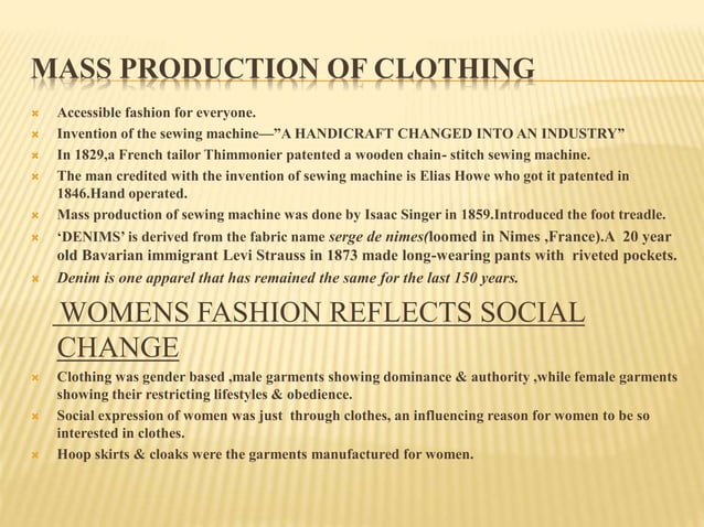 Fashion through years | PPT