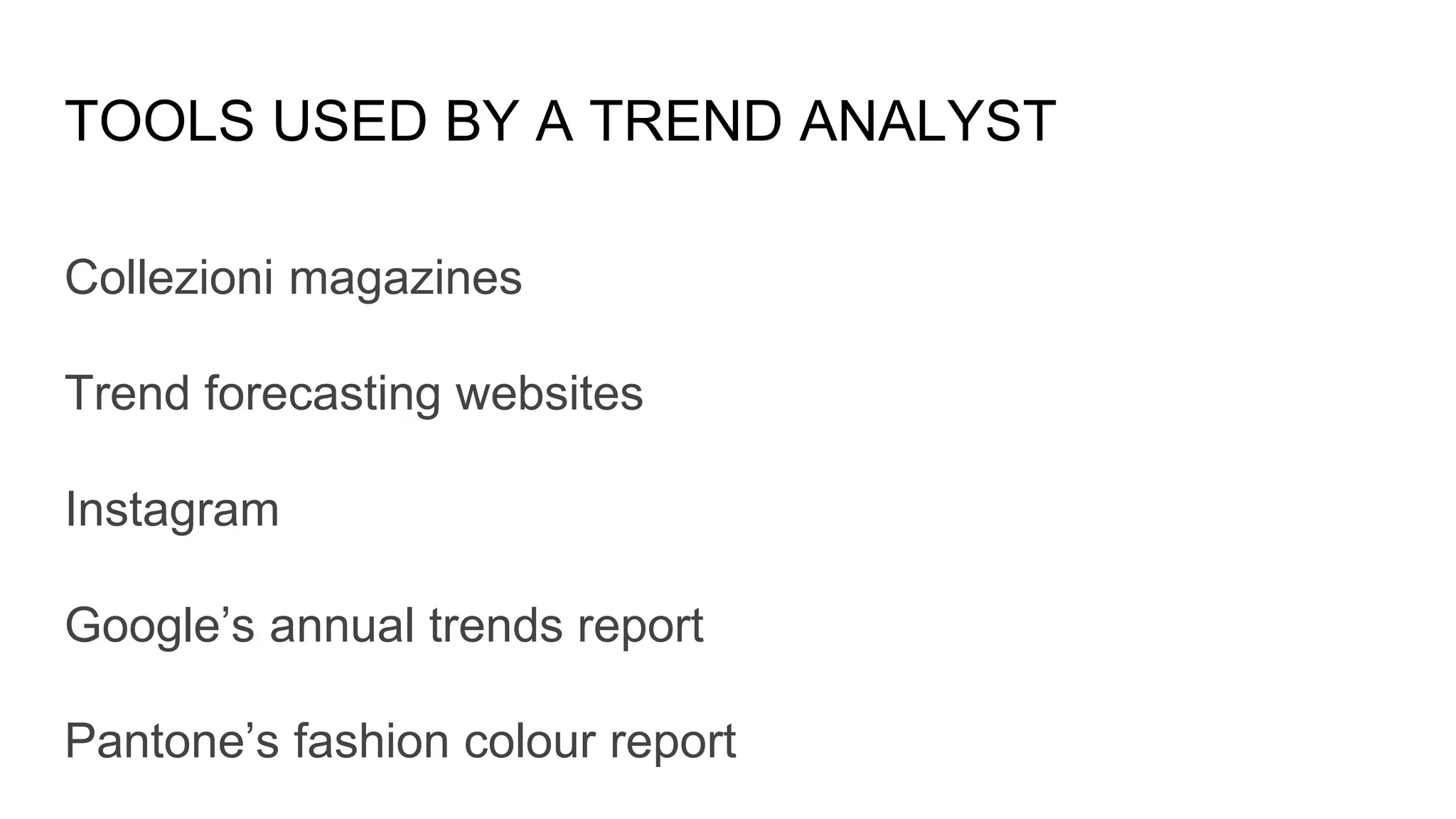 Fashion Trend Analysis | PPTX