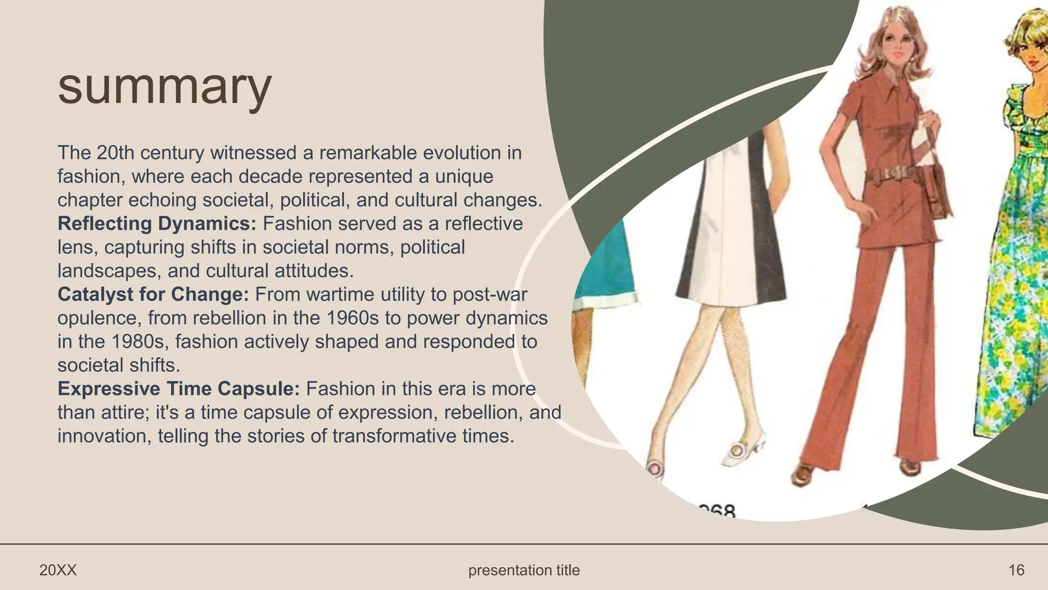 FASHION TREND IN 20TH CENTURY. for class 9pptx | PPTX | Fashion Trends ...