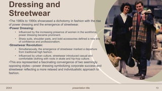 FASHION TREND IN 20TH CENTURY. for class 9pptx | PPTX