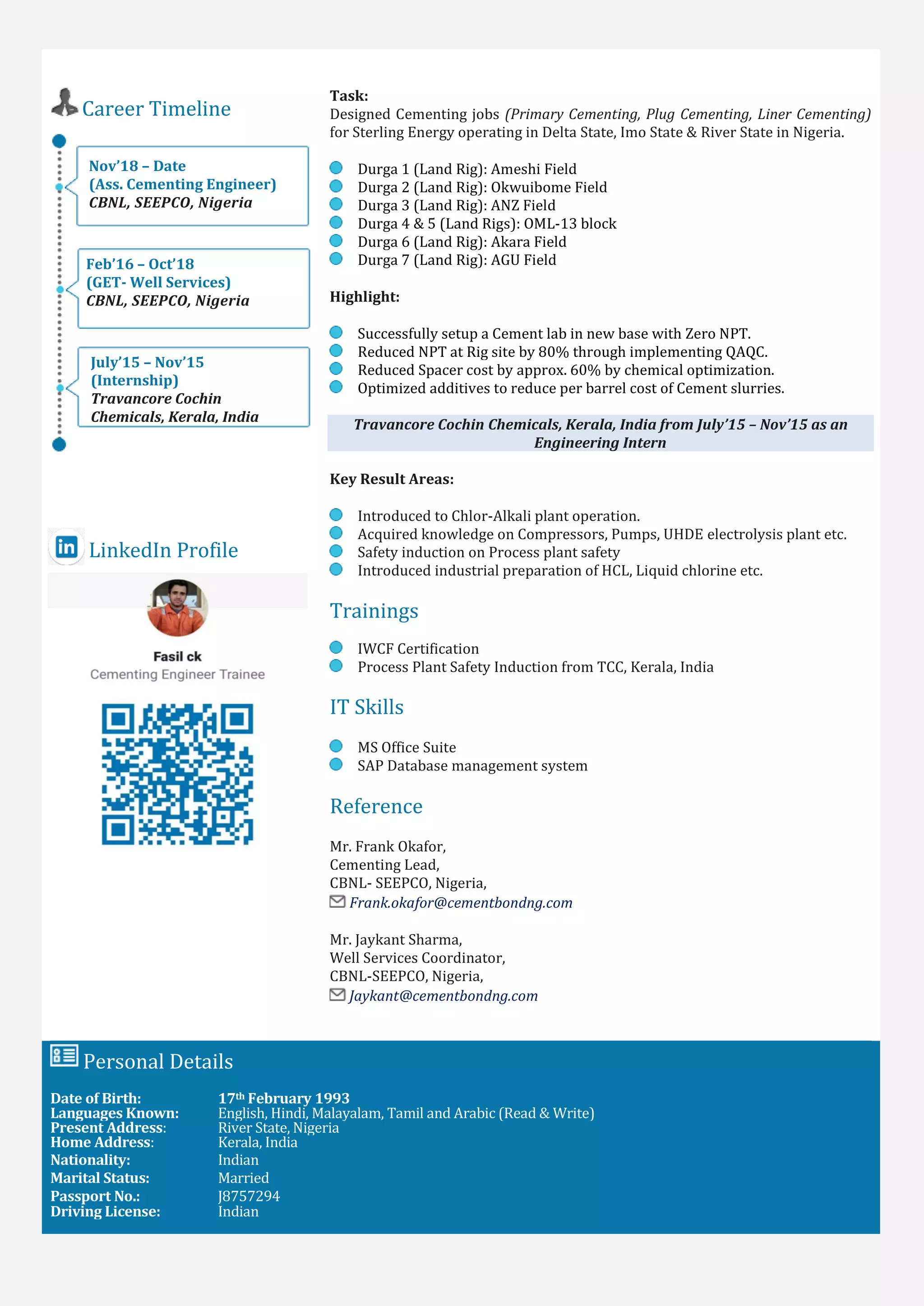 Fasil ck resume | PDF