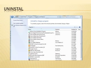 Fasilitas control panel | PPT