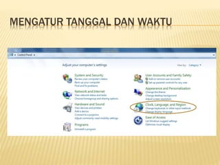 Fasilitas control panel | PPT