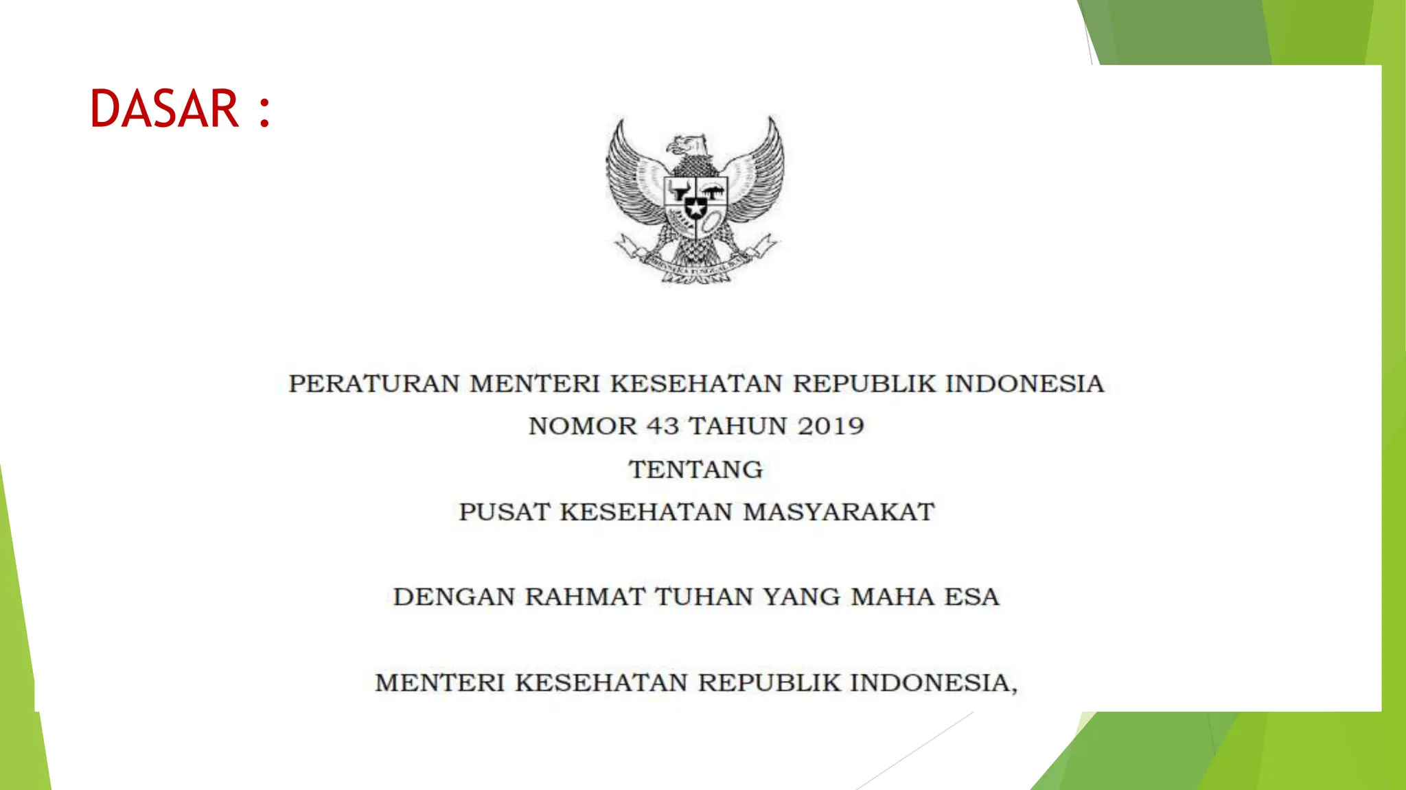 FASILITAS KESEHATAN - status polindes poskesdes.pptx