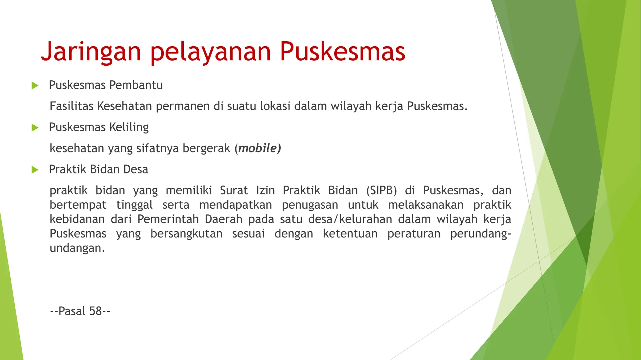 FASILITAS KESEHATAN - status polindes poskesdes.pptx