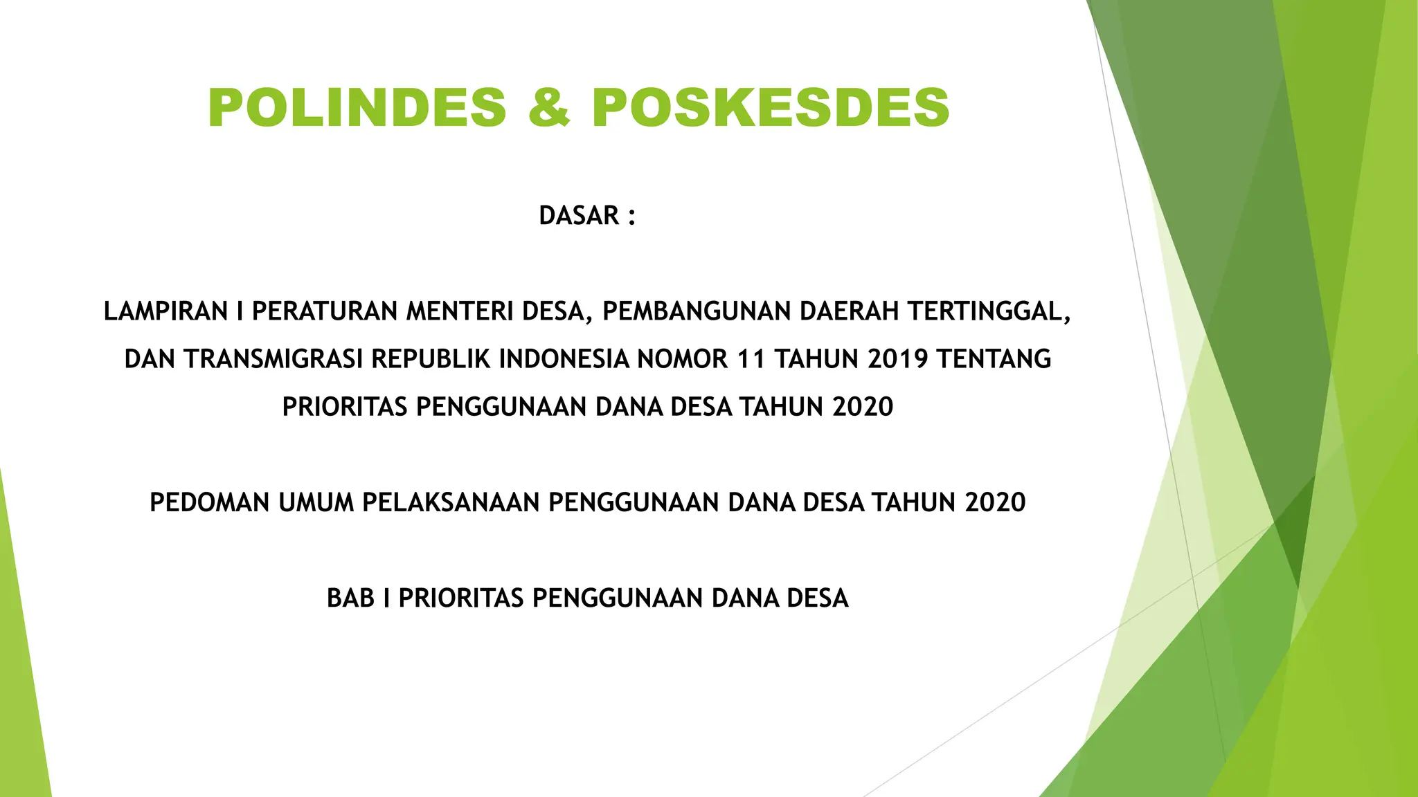 FASILITAS KESEHATAN - status polindes poskesdes.pptx