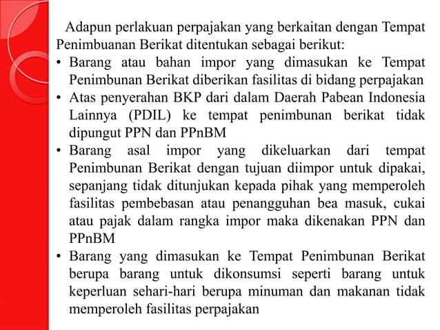 Fasilitas di bidang PPN dan PPnBM | PPTX