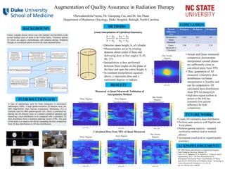Augmentation of Quality Assurance in Radiation Therapy | PPT