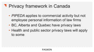 Cybersecurity and the Law: Fasken Law Firm | PPT