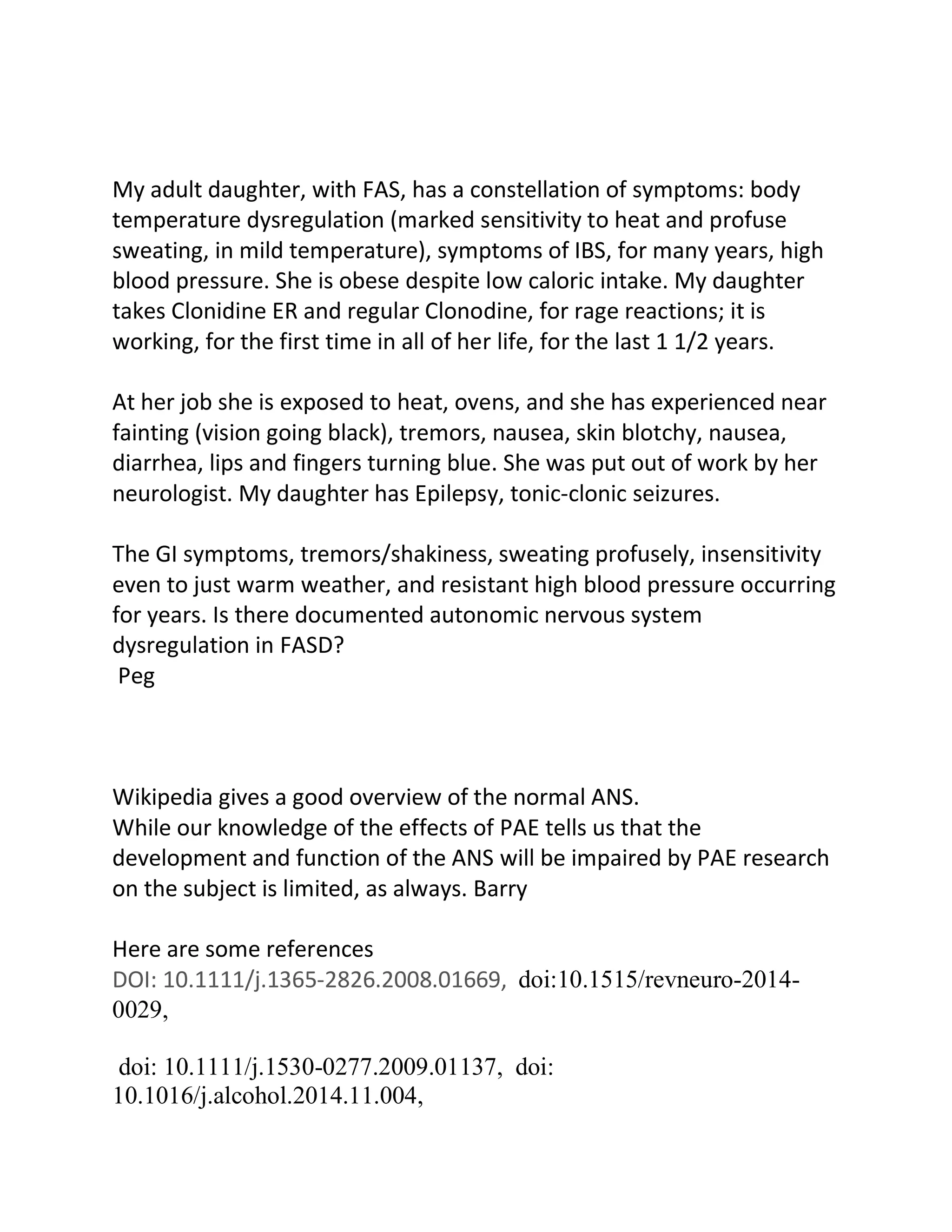 FASD AND THE AUTONOMIC NERVOUS SYSTEM | PDF