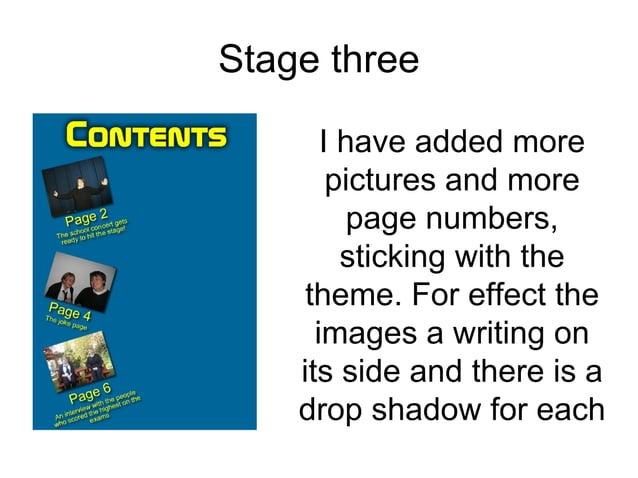School Magazine, Front Cover Stages | PPT