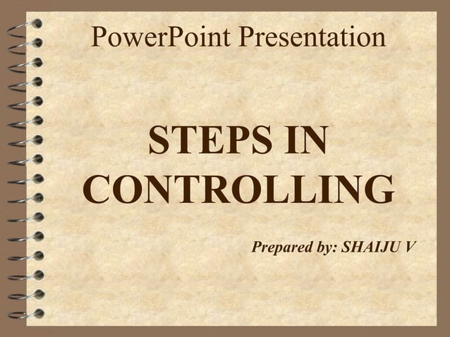 PPT STEPS IN CONTROLLING | PPT