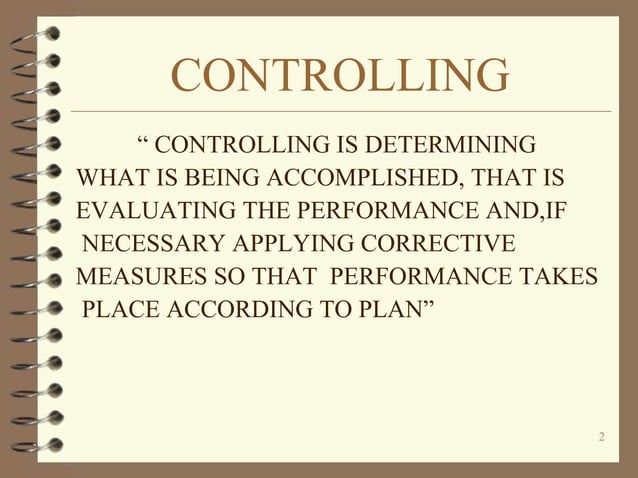 PPT STEPS IN CONTROLLING | PPT