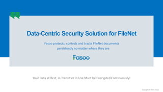 Fasoo Secure Document for IBM FileNet | PPTX