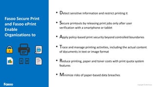 Fasoo Secure Printing solution 2014 | PPT